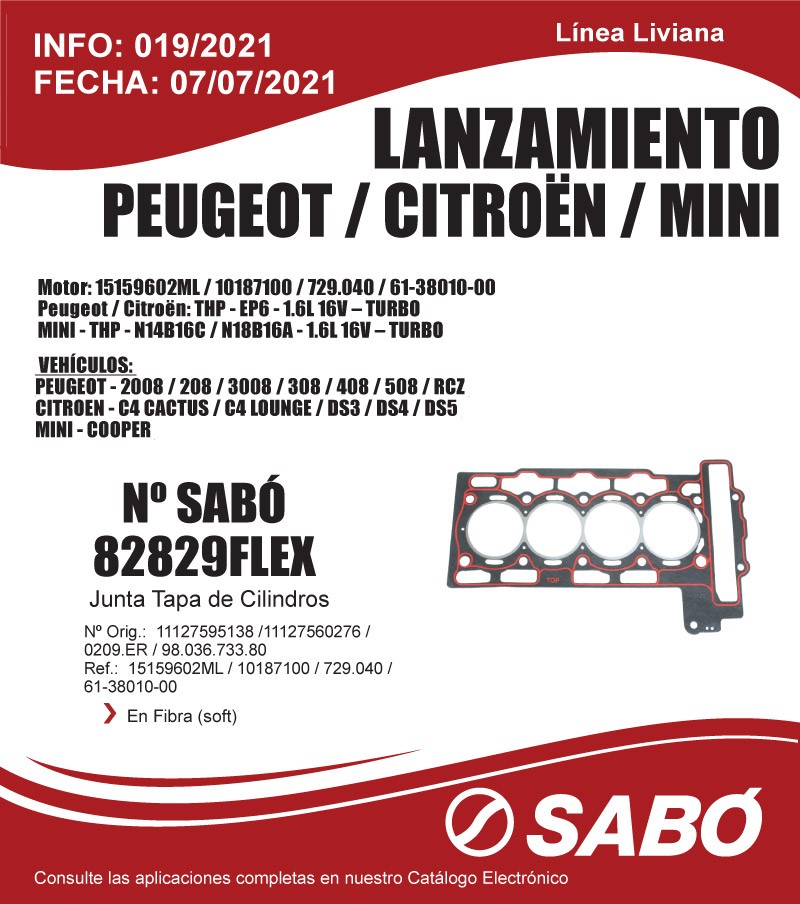 019 | Lanzamiento Peugeot_Citroën - Motor THP 1.6L 16V – TURBO - Línea ...
